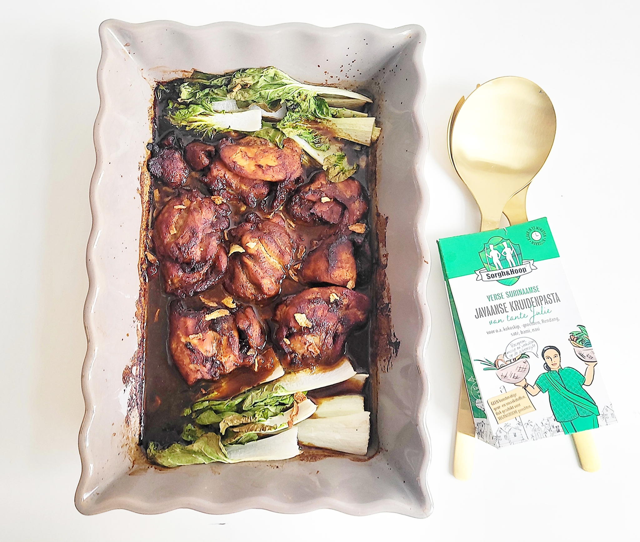 Kipdijfilet uit de oven in Javaanse marinade